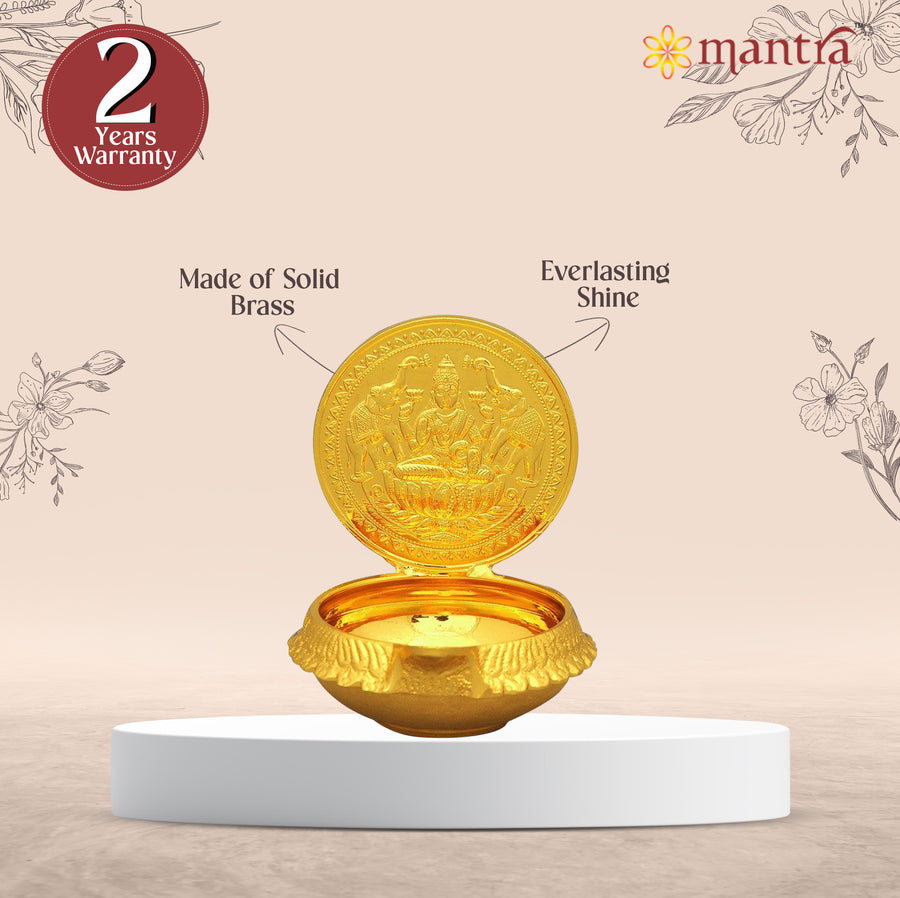 Gajalakshmi Lamp (GP, 3.2) – mantra gold coatings